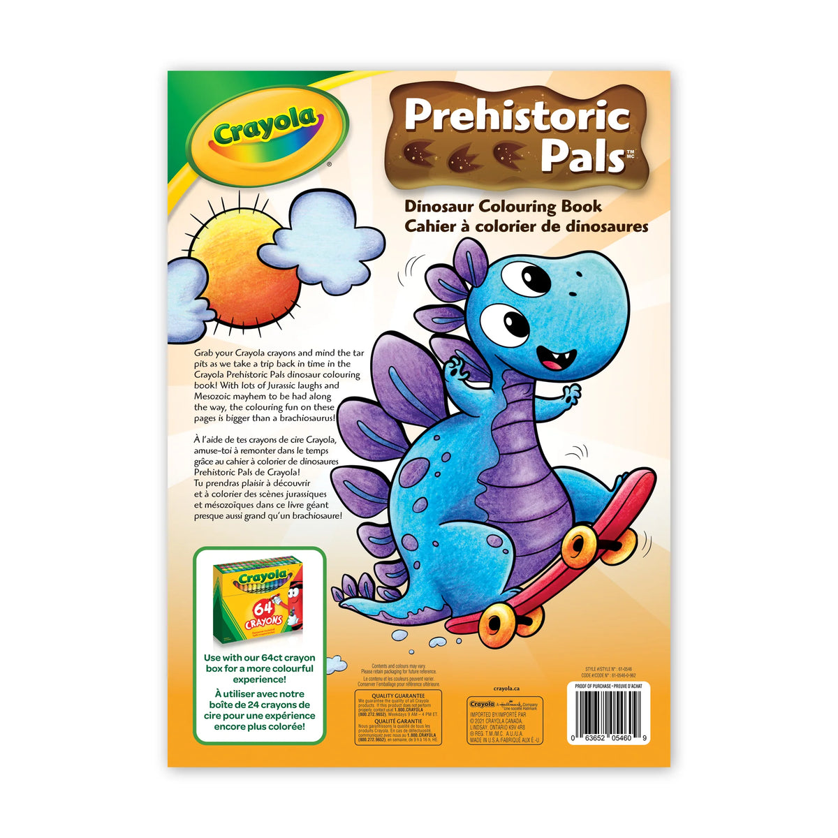 Crayola Prehistoric Pals Colouring Book 176pgs – Toy Soup