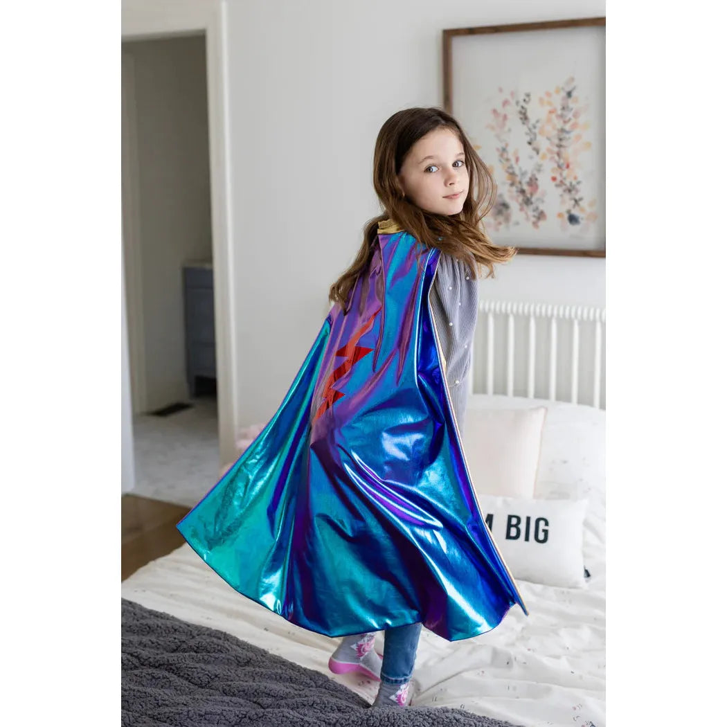 Rev Blue Lightning Holographic Cape, Size 5-6 – Toy Soup