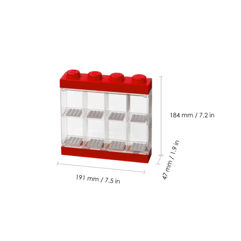 Lego 8 Minifigure Display Case: Red – Toy Soup