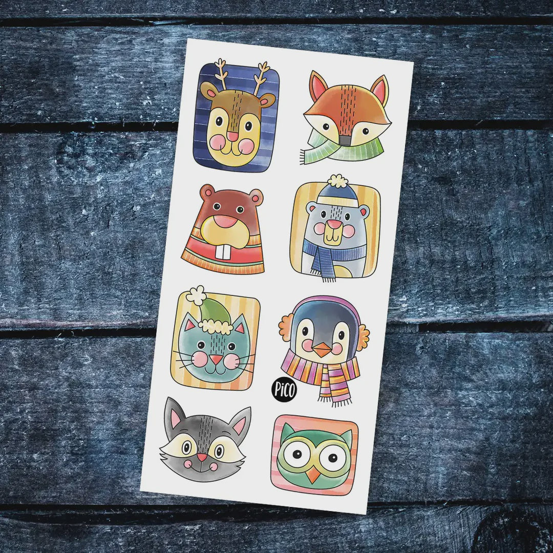 Pico Tattoos-Winter Animals – Toy Soup