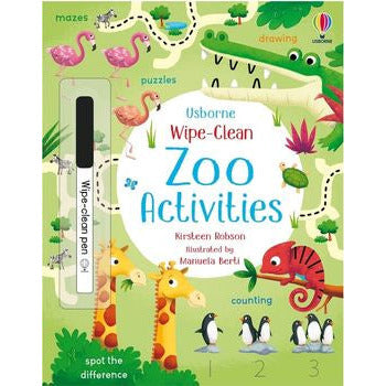 Wipe-Clean Zoo Activities – Toy Soup