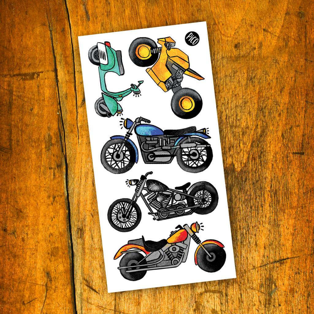 Pico Tattoos - Motorcycle – Toy Soup