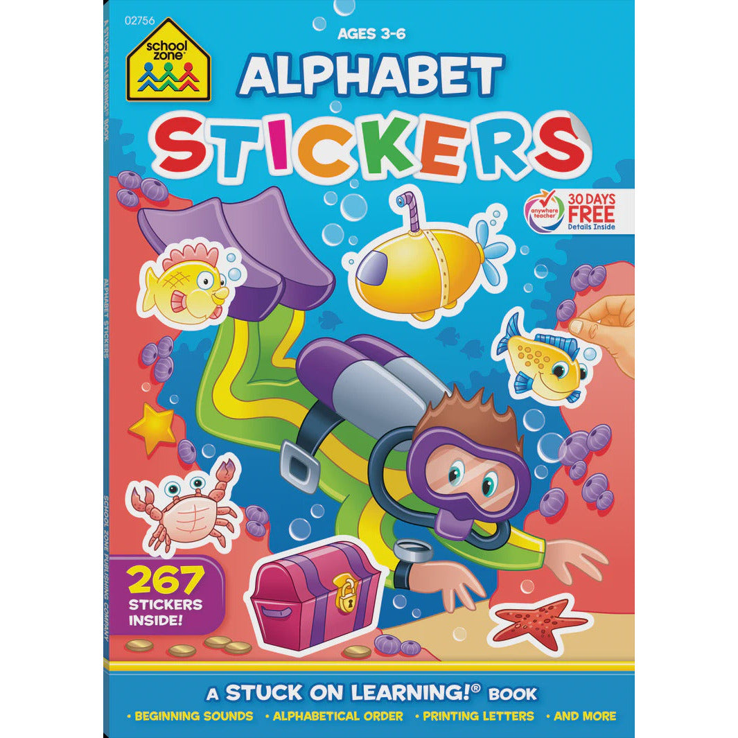 School Zone Alphabet Sticker Book – Toy Soup