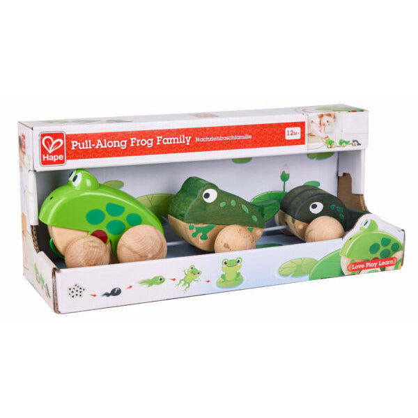 Pull-Along Frog Family – Toy Soup